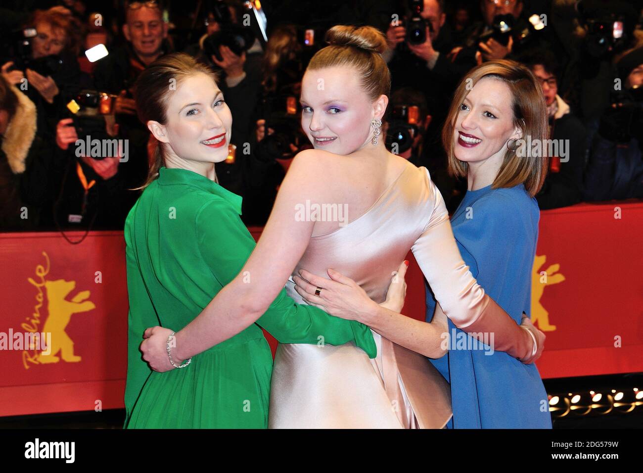 Nora von Waldstaetten, Lavina Wilson and guest attending the Opening Red Carpet during the 67th ...