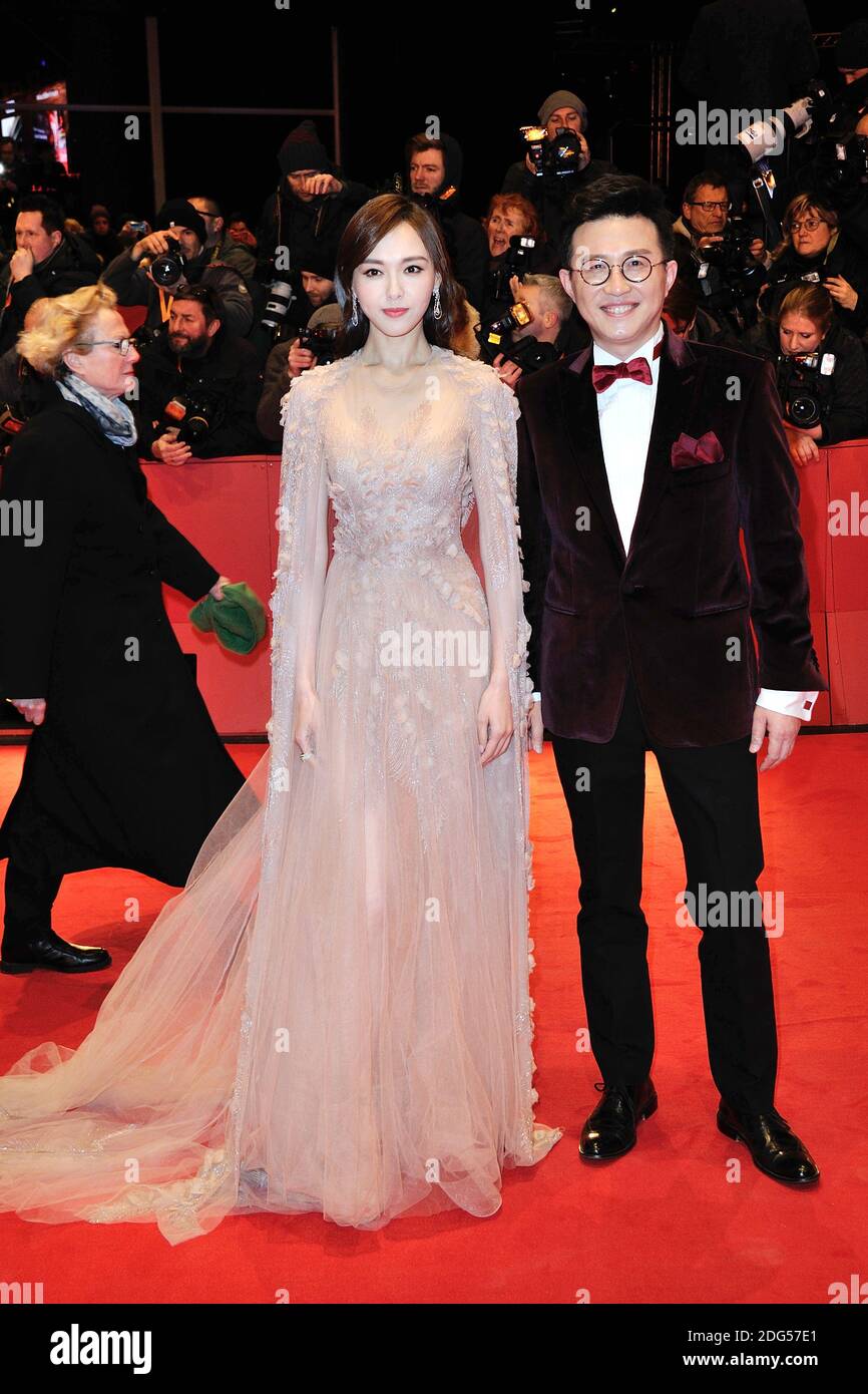 Tang Yan aka Tiffany Tang and Richard Shen attending the Opening Red Carpet during the 67th ...