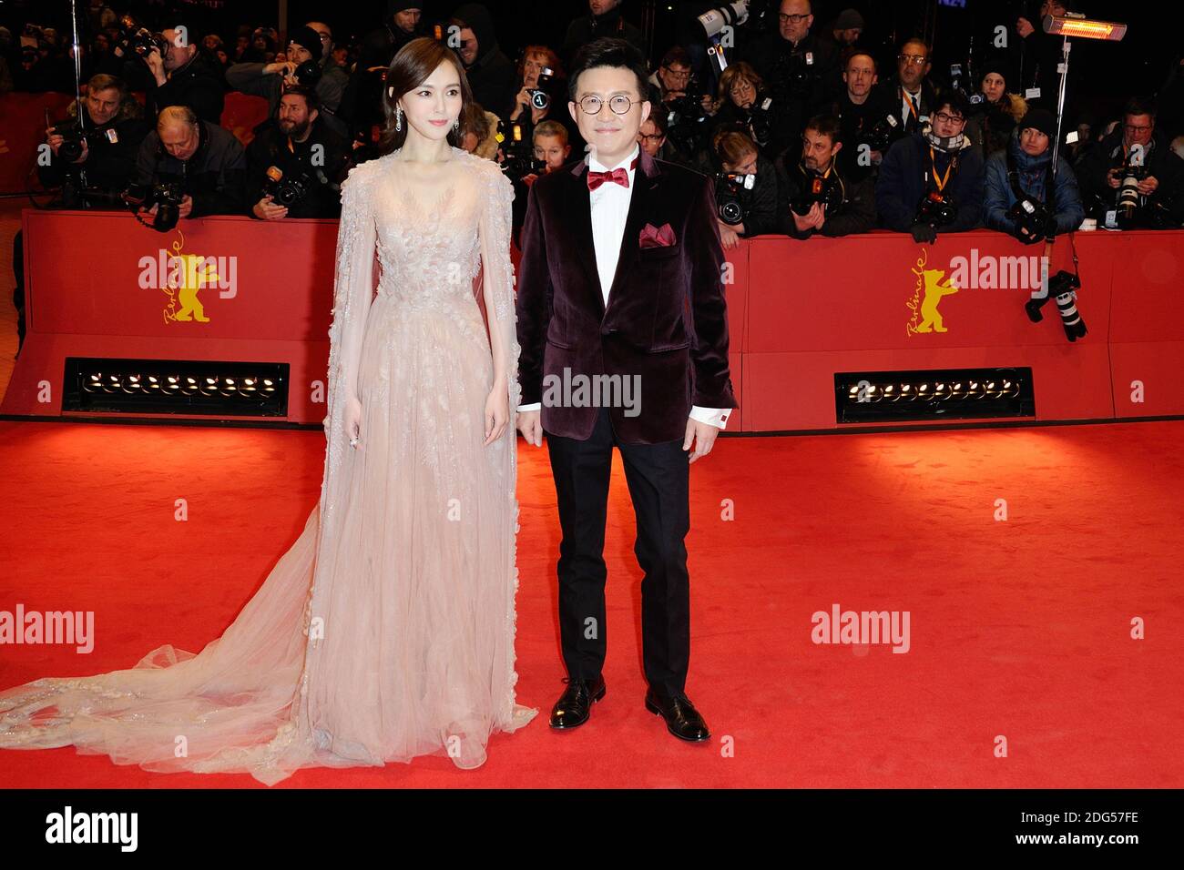 Tang Yan aka Tiffany Tang and Richard Shen attending the Opening Red Carpet during the 67th ...