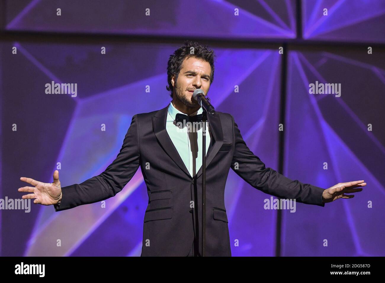 Amir during the 32nd Victoires de la Musique ceremony held at the ...
