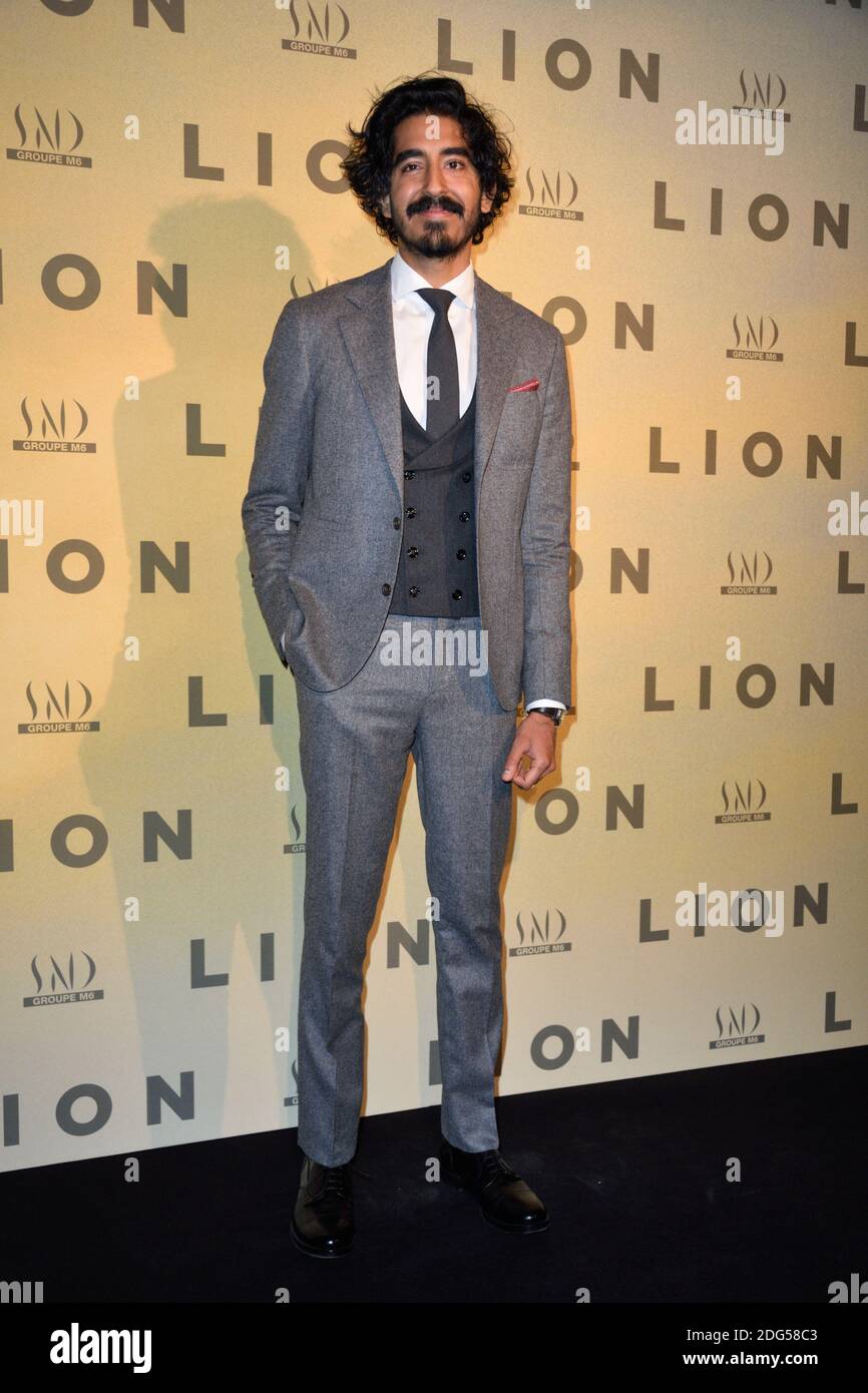 Dev Patel attending the 'Lion' Paris premiere at Cinema Gaumont Opera ...