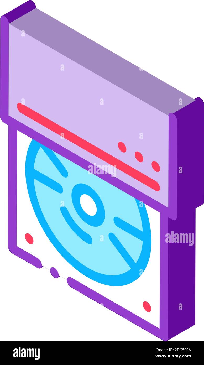 optical disc drive isometric icon vector illustration Stock Vector ...