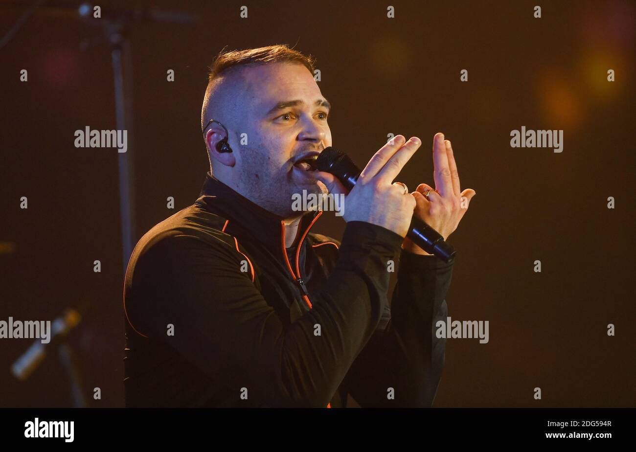 Jul during the 32nd Victoires de la Musique ceremony held at the Zenith ...