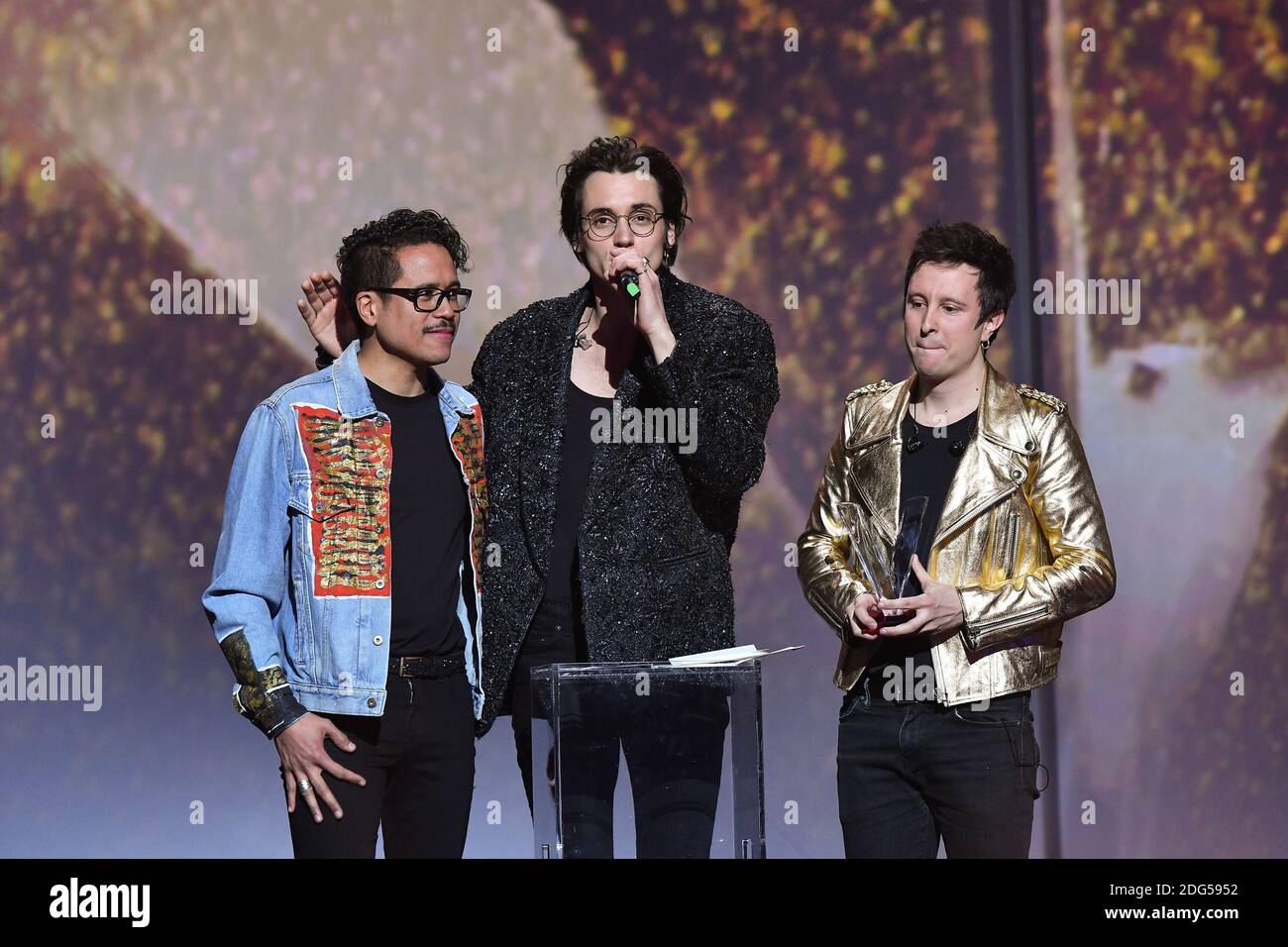 Pierre Guenard, Colin Russeil and Manu Ralambo from the band Radio ...