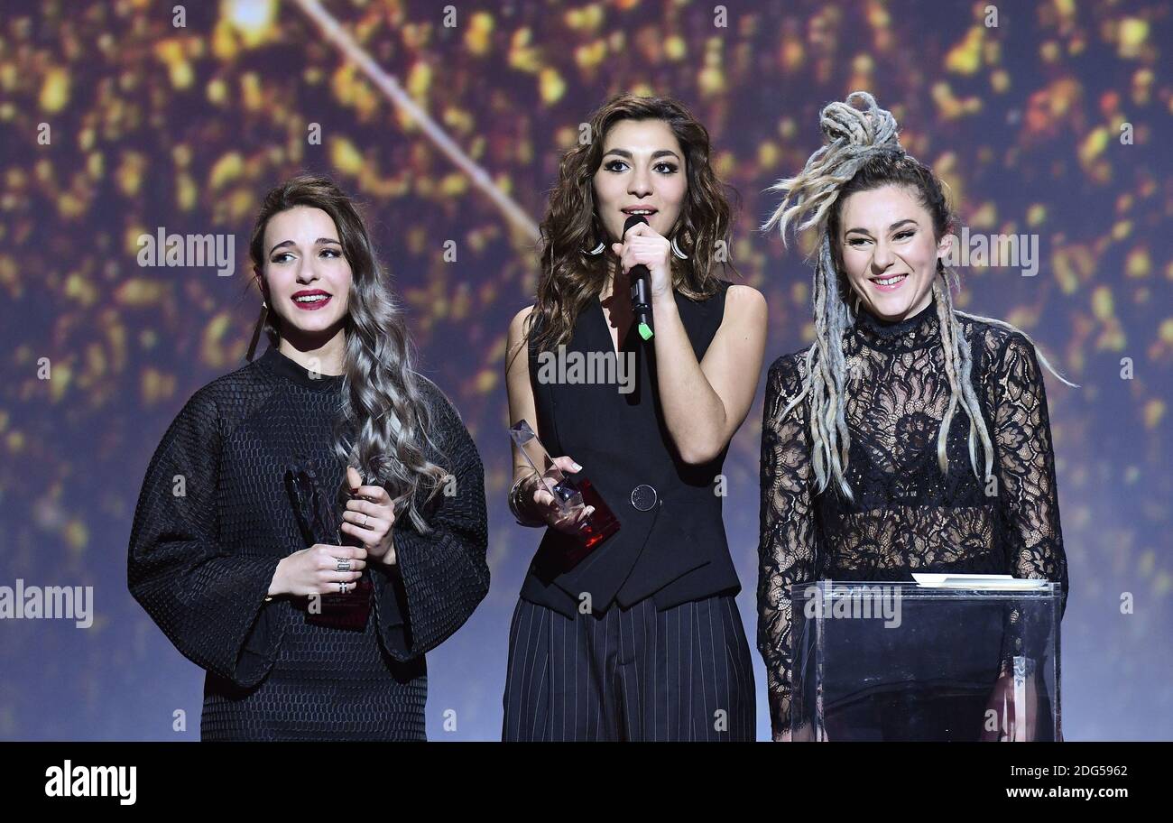 LEJ during the 32nd Victoires de la Musique ceremony held at the Zenith ...