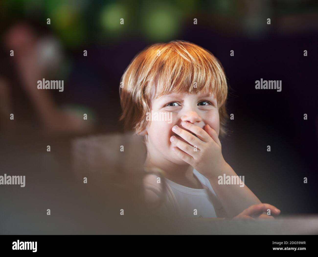 Embarrassed boy hi-res stock photography and images - Alamy