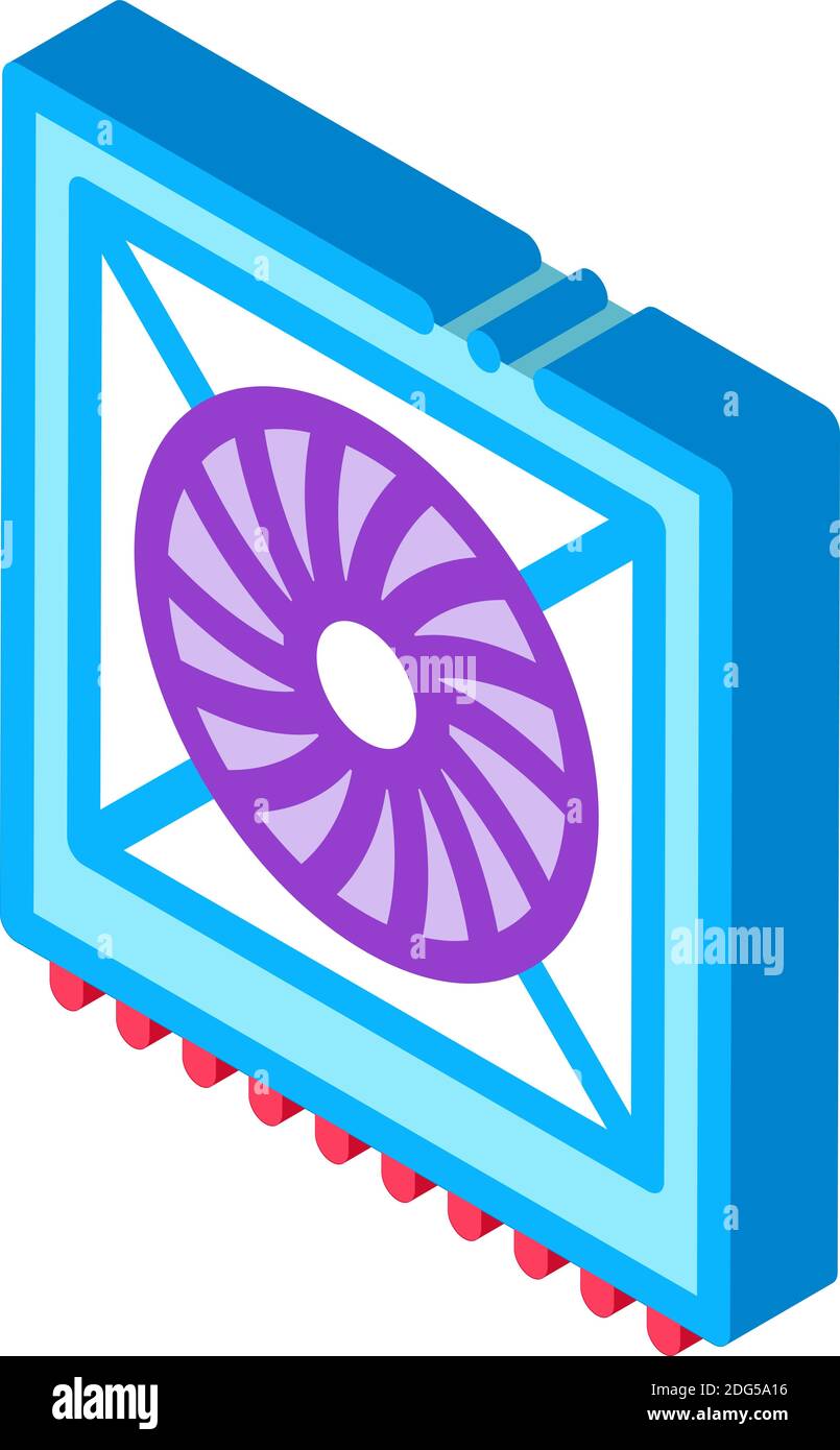 Isometric fan processor vector hi-res stock photography and images - Alamy
