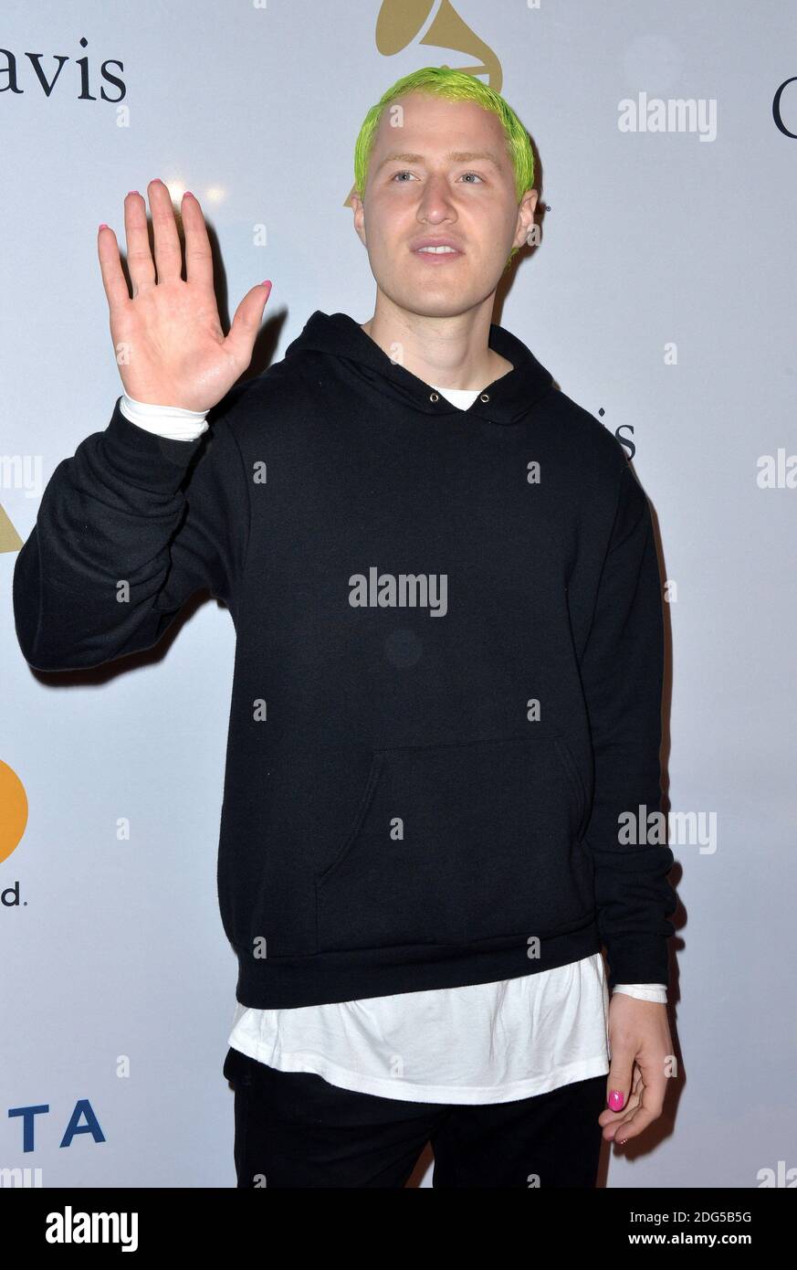 Mike Posner attends Pre-Grammy Gala and Salute to Industry Icons ...