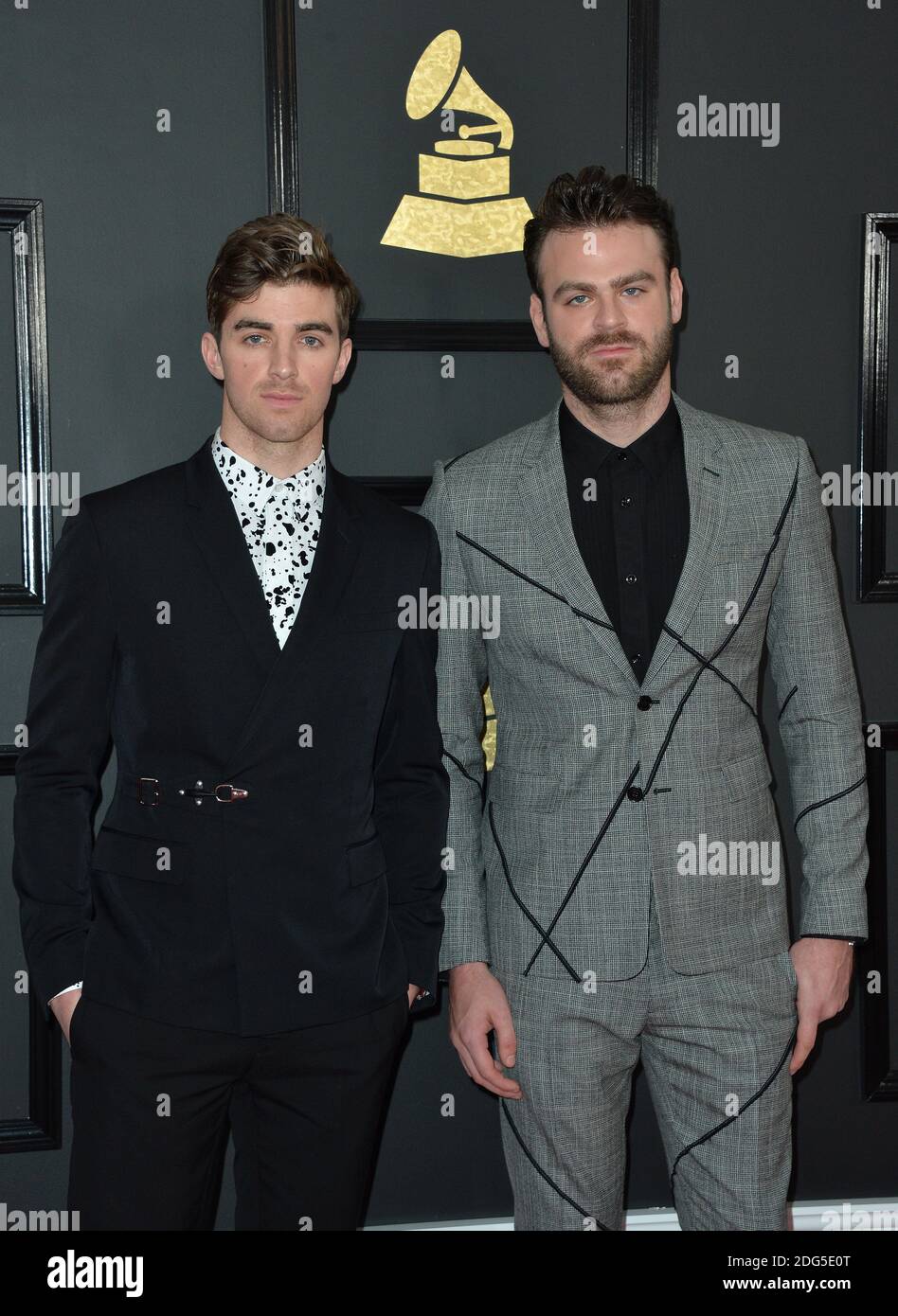 Drew Taggart and Alex Pall of The Chainsmokers attend the 59th GRAMMY ...
