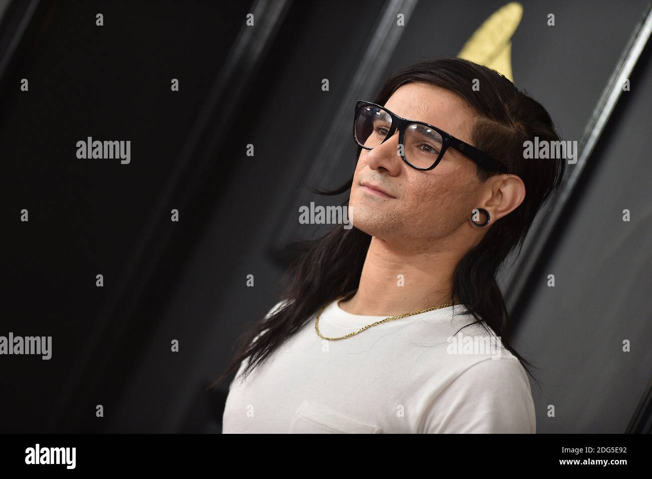 Skrillex attends the 59th GRAMMY Awards at STAPLES Center on February ...