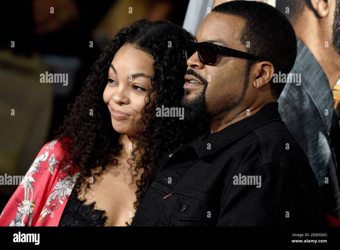 Ice Cube, Kimberly Woodruff attend the premiere of Warner Bros ...