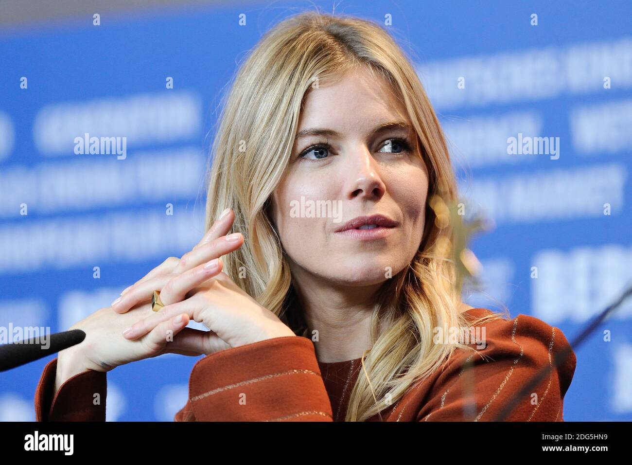 Sienna Miller attending The Lost City of Z Press Conference during the ...
