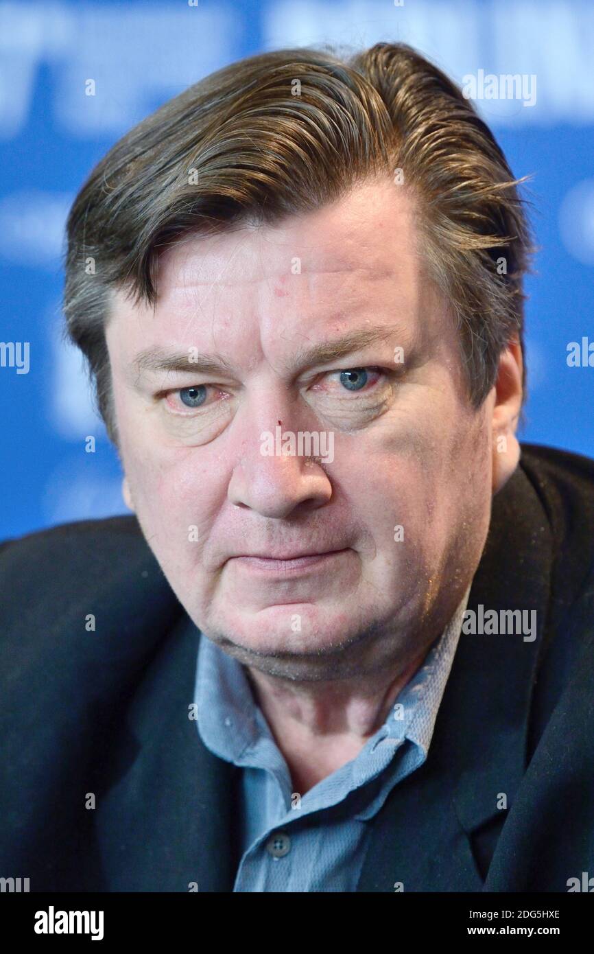 Aki Kaurismaki attending The Other Side of Hope Press Conference during ...