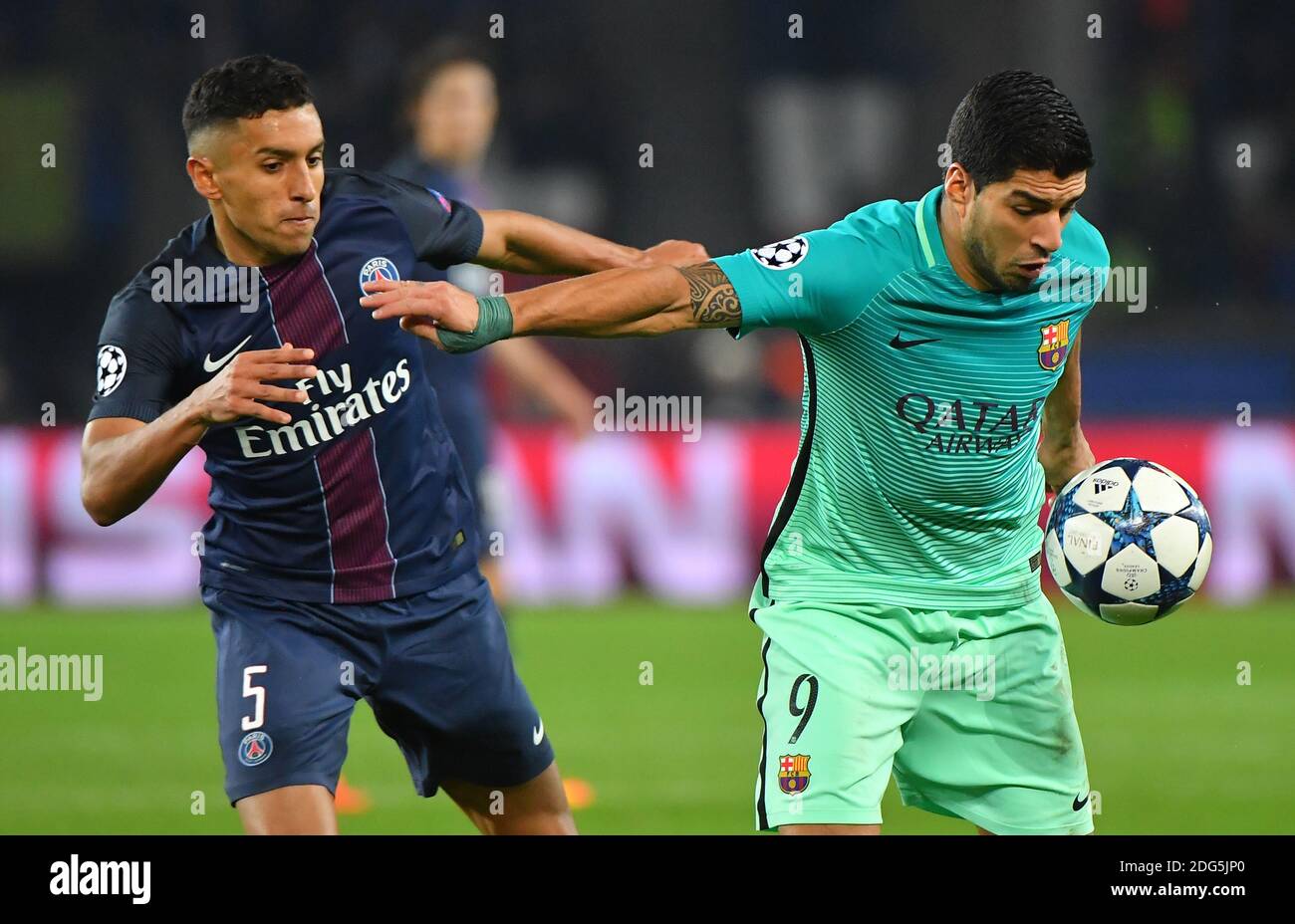 Barcelona's Luis Suarez during the UEFA Champions League Round of 16 ...