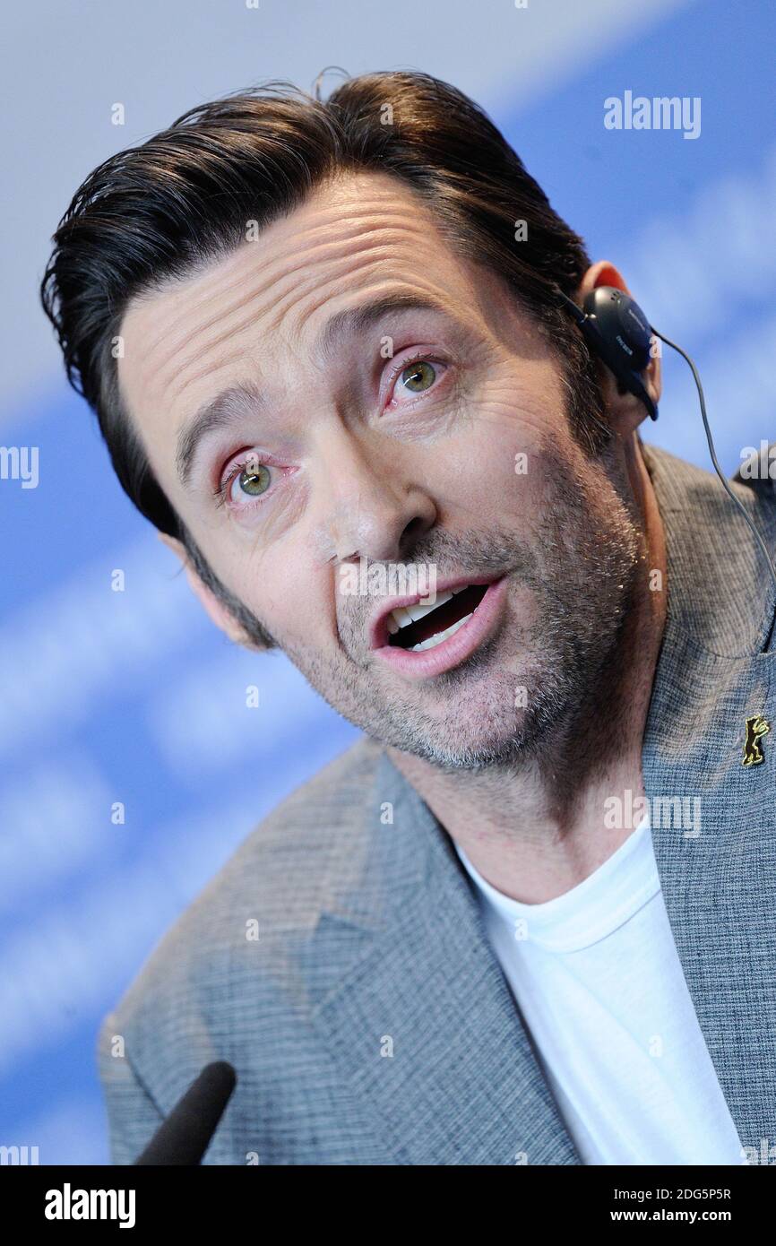 Hugh Jackman attending Logan Press Conference during the 67th Berlin ...