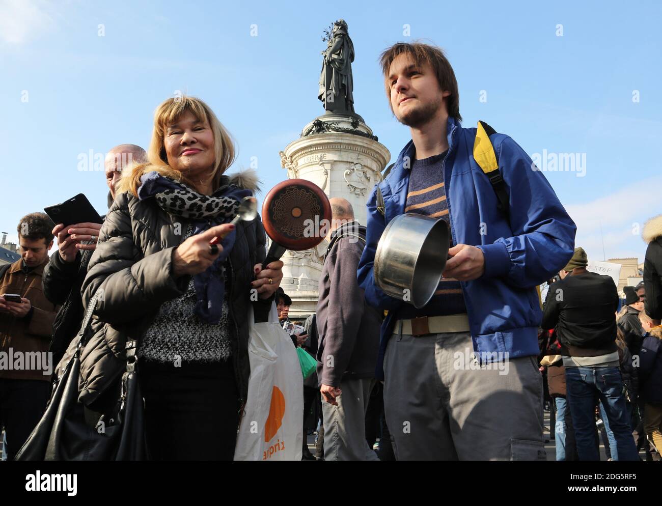 People participate in a protest against political corruption at Place ...