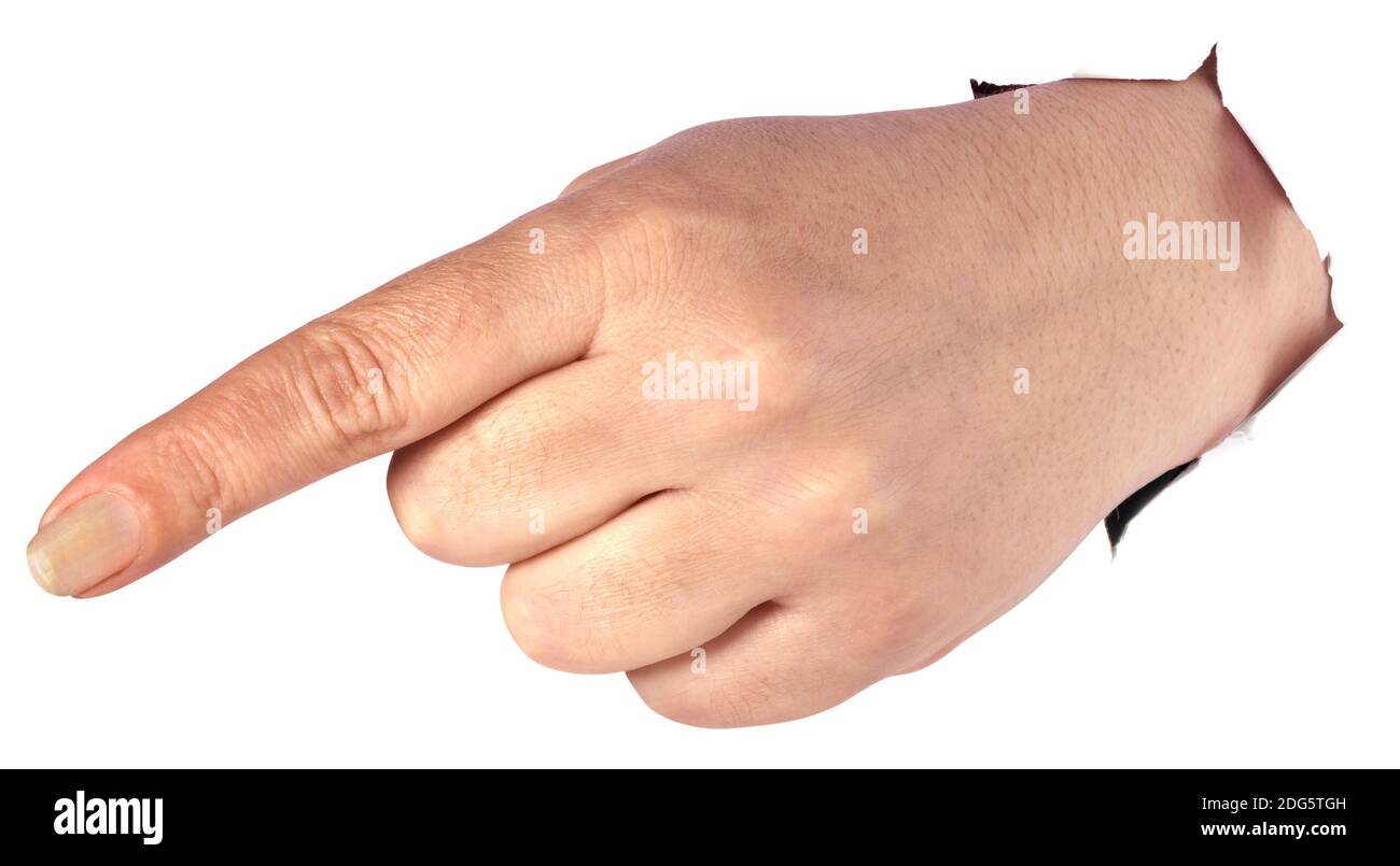 Pointing down hi-res stock photography and images - Alamy