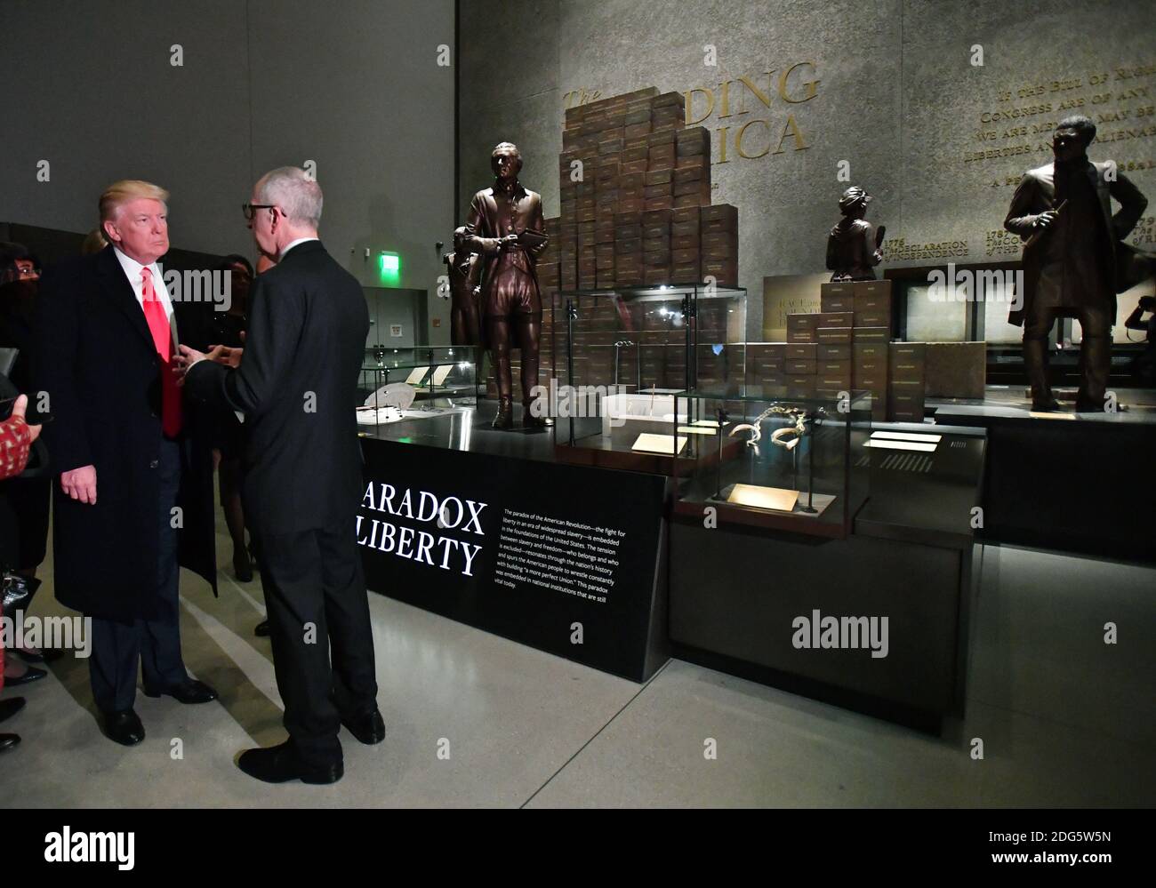 President Donald Trump visits the Smithsonian National Museum of ...