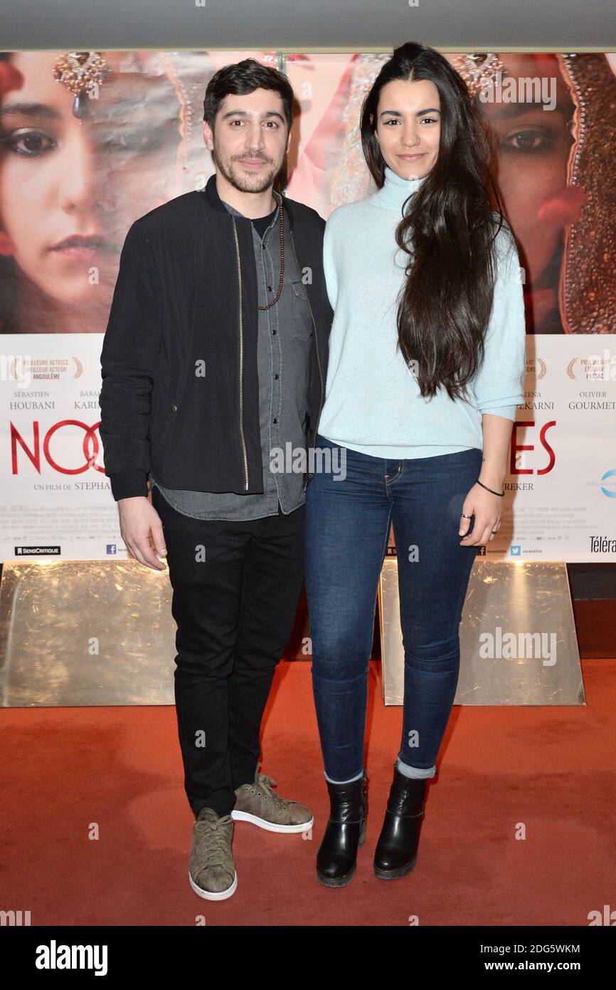 Sebastien Houbani and Lina El Arabi attending the Noces Premiere at the UGC Cine Cite les Halles ...