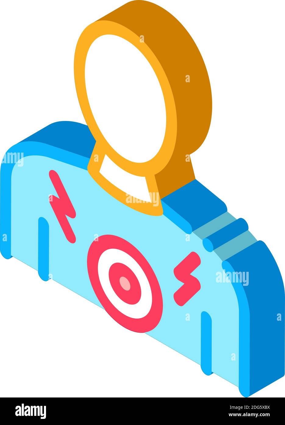 lungs disease and pain isometric icon vector illustration Stock Vector ...