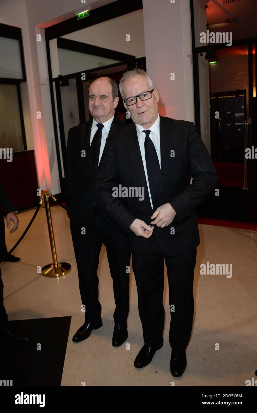 Pierre Lescure and Thierry Fremaux during the 42nd Annual Cesar Cinema ...