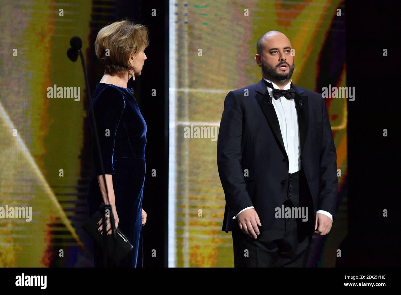 Nathalie Baye, Jerome Commandeur during the 42nd Annual Cesar Film ...