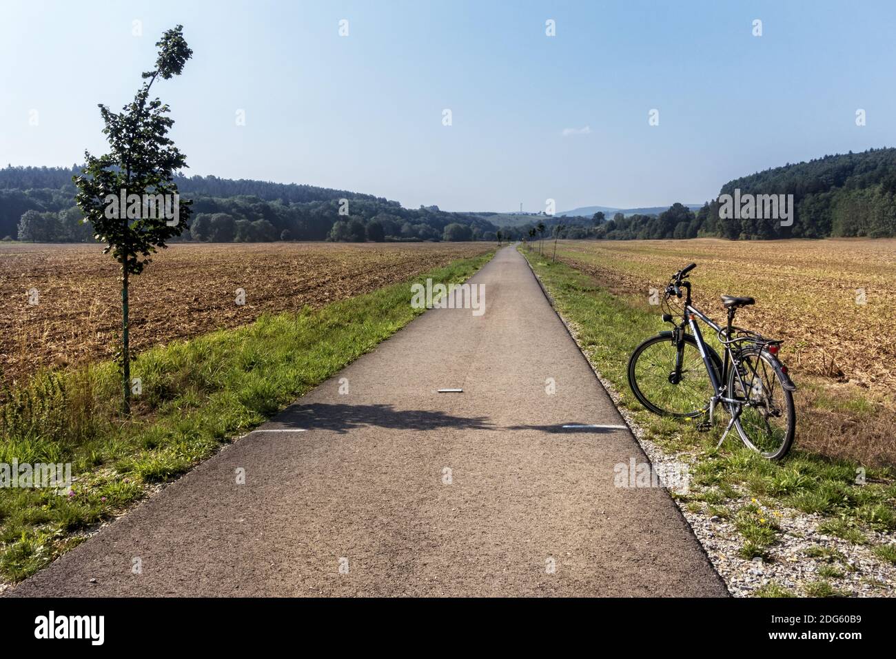 Cycle path in open hi-res stock photography and images - Alamy