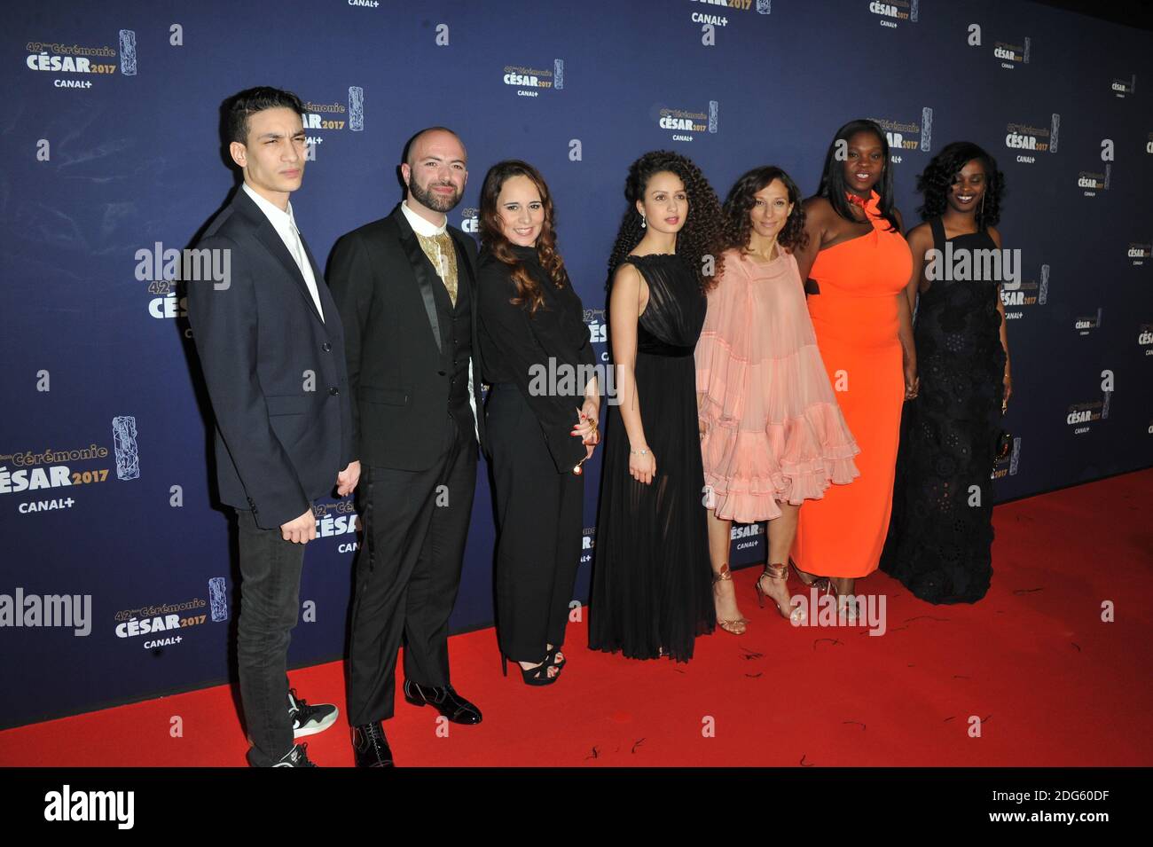 Divines cast during the 42nd Annual Cesar Film Awards ceremony held at ...