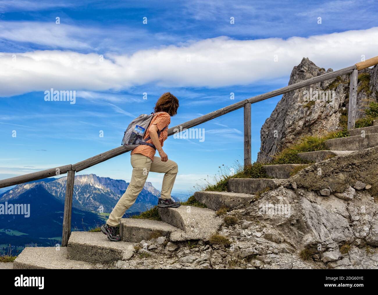 Trekking ascent hi-res stock photography and images - Alamy