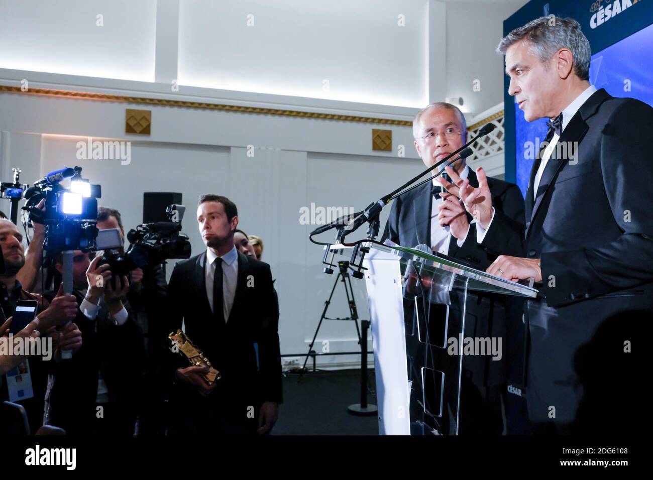 George Clooney during the 42nd Annual Cesar Film Awards ceremony held ...