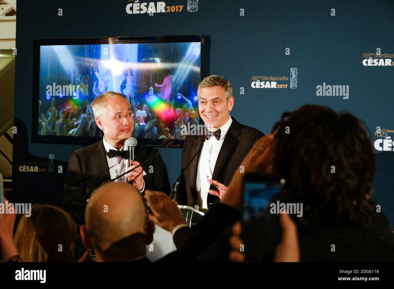 George Clooney during the 42nd Annual Cesar Film Awards ceremony held ...
