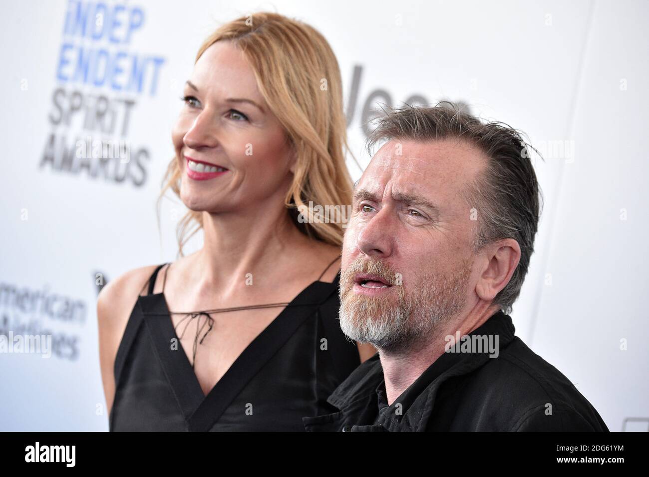Tim Roth, Nikki Butler attend the 2017 Film Independent Spirit Awards ...