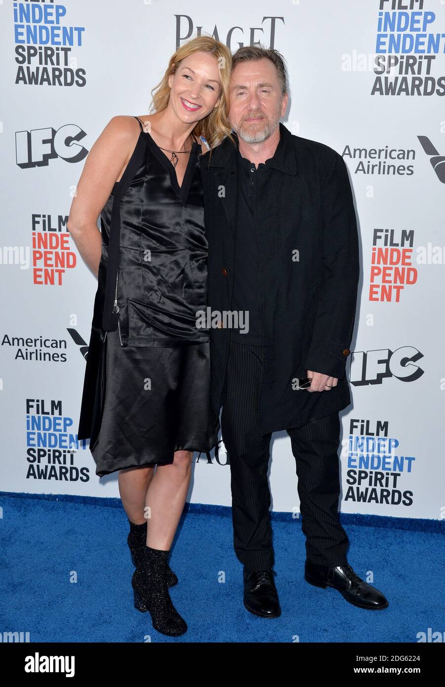 Tim Roth, Nikki Butler attend the 2017 Film Independent Spirit Awards ...