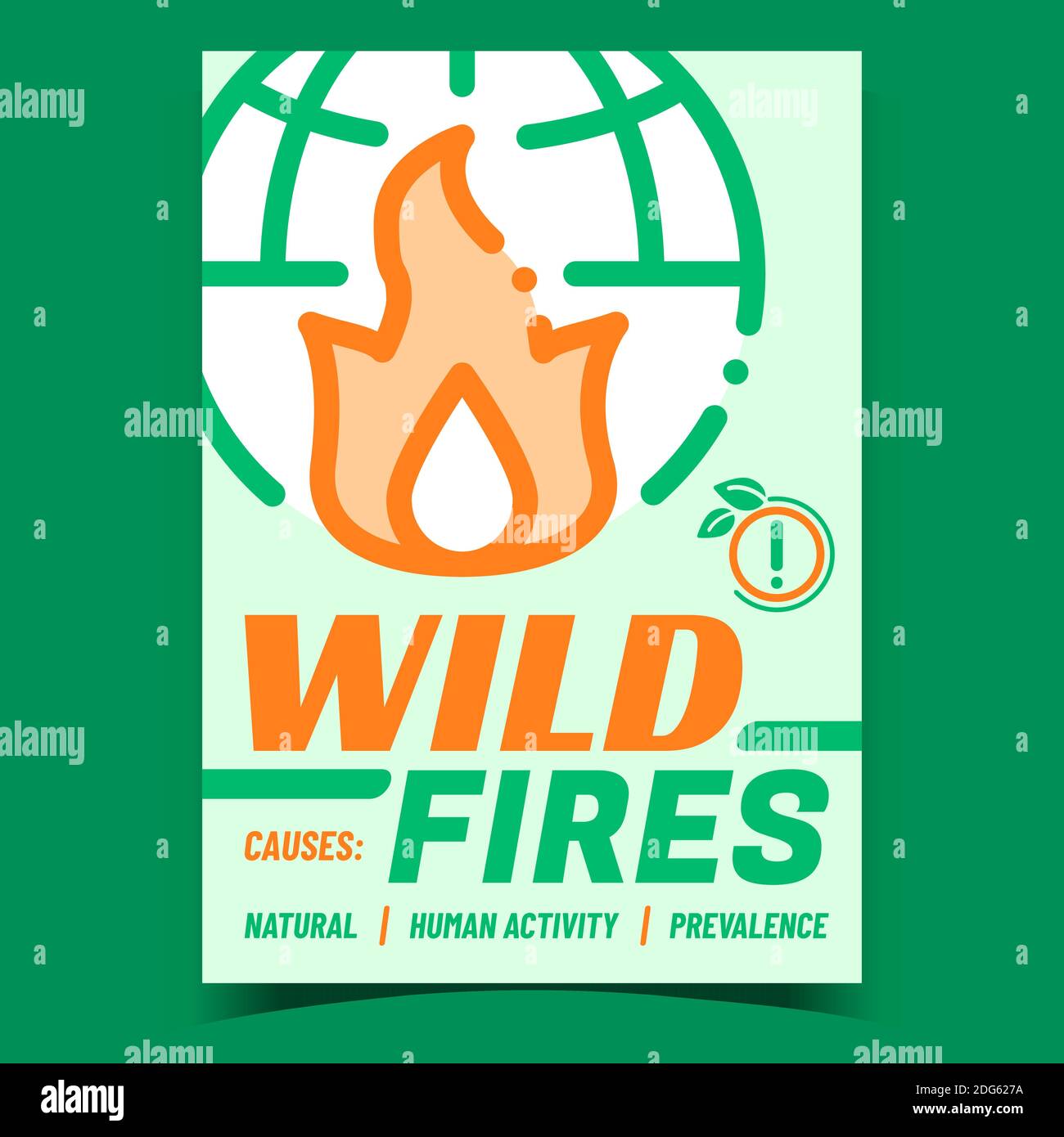 Wild Fires Creative Promotional Poster Vector Stock Vector Image & Art ...