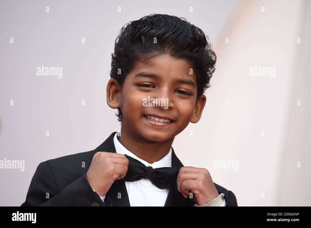 Sunny Pawar arrives for the 89th Academy Awards (Oscars) ceremony at ...