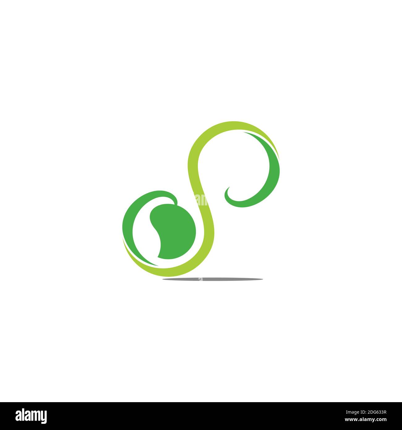 motion leaf loop infinity nature symbol decoration vector Stock Vector ...