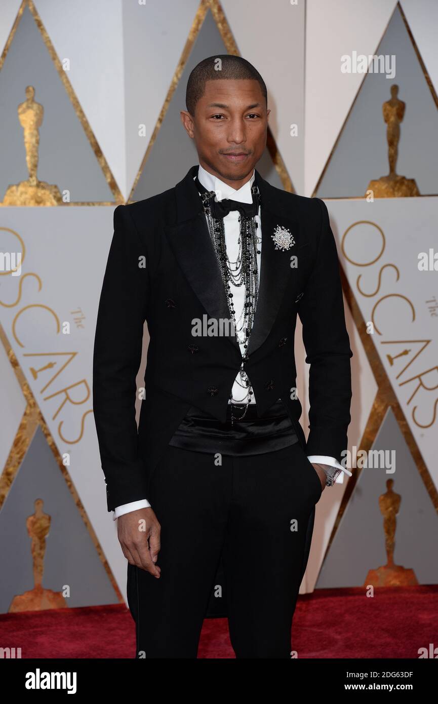 Pharrell Williams arriving for the 89th Academy Awards (Oscars ...