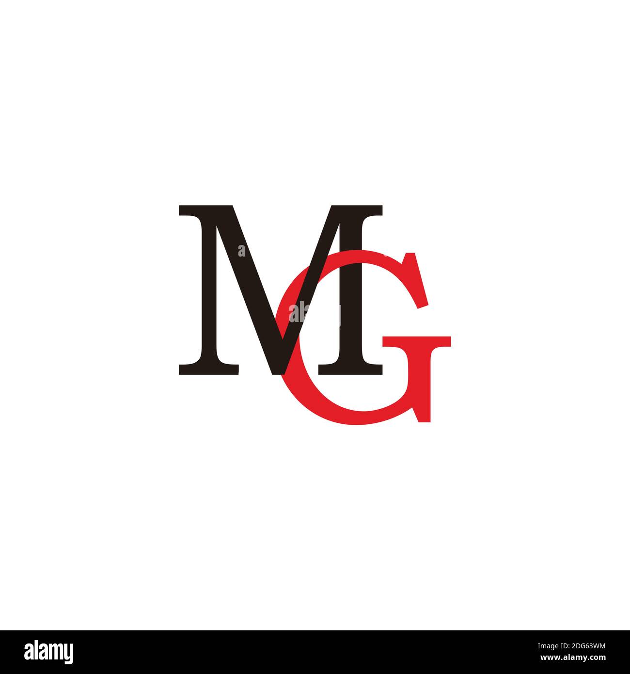 letters mg linked colorful logo vector Stock Vector Image & Art - Alamy