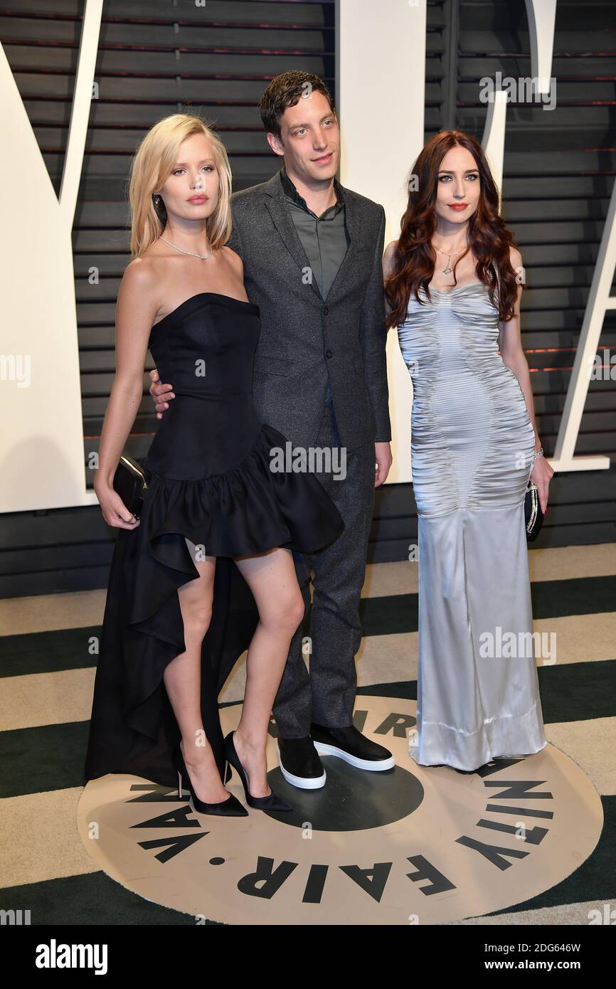 Georgia May, James, and Elizabeth Jagger attending Vanity Fair Oscar ...