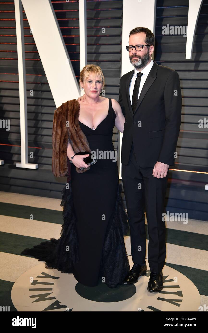 Patricia Arquette and Eric White attending Vanity Fair Oscar Party 2017 ...