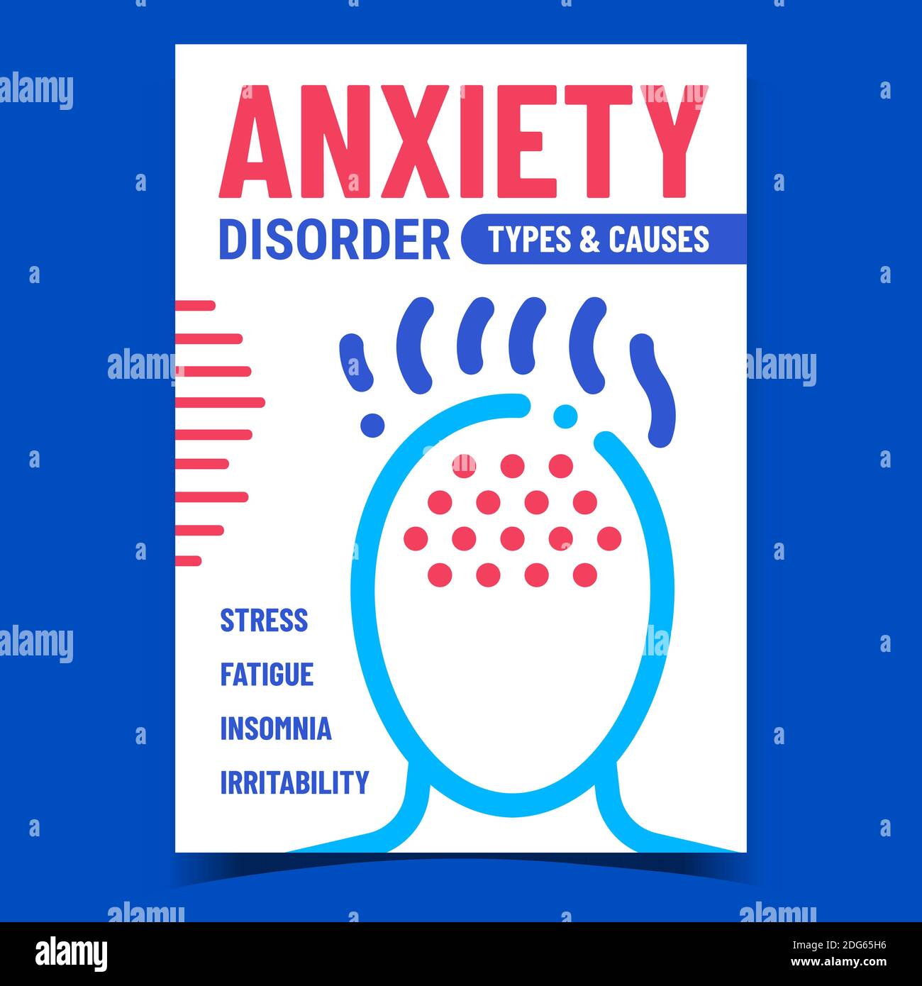 Anxiety Disorder Creative Promotion Banner Vector Stock Vector Image ...