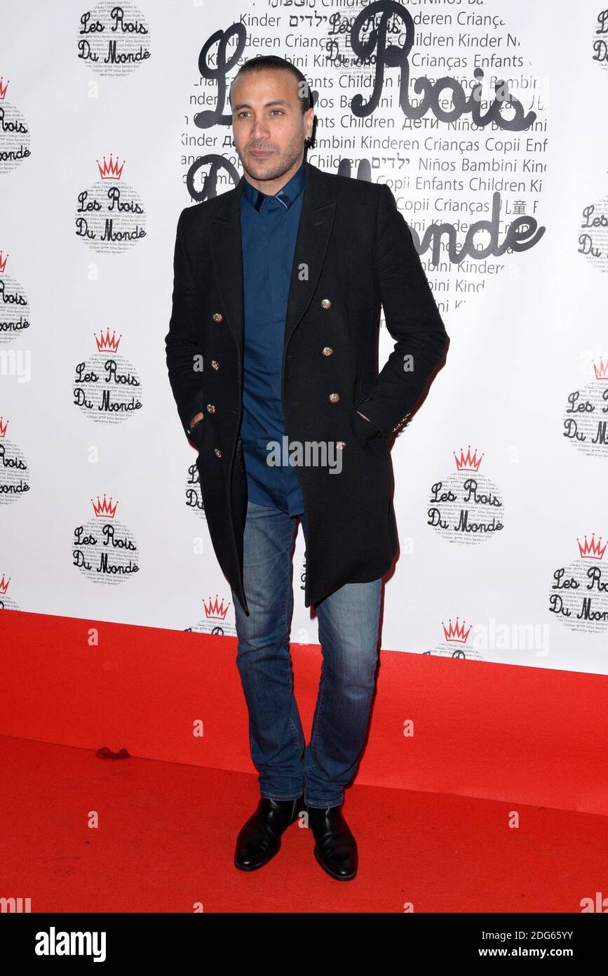 Merwan Rim lors de son arrivee au 5e Gala de charite de l'association ...