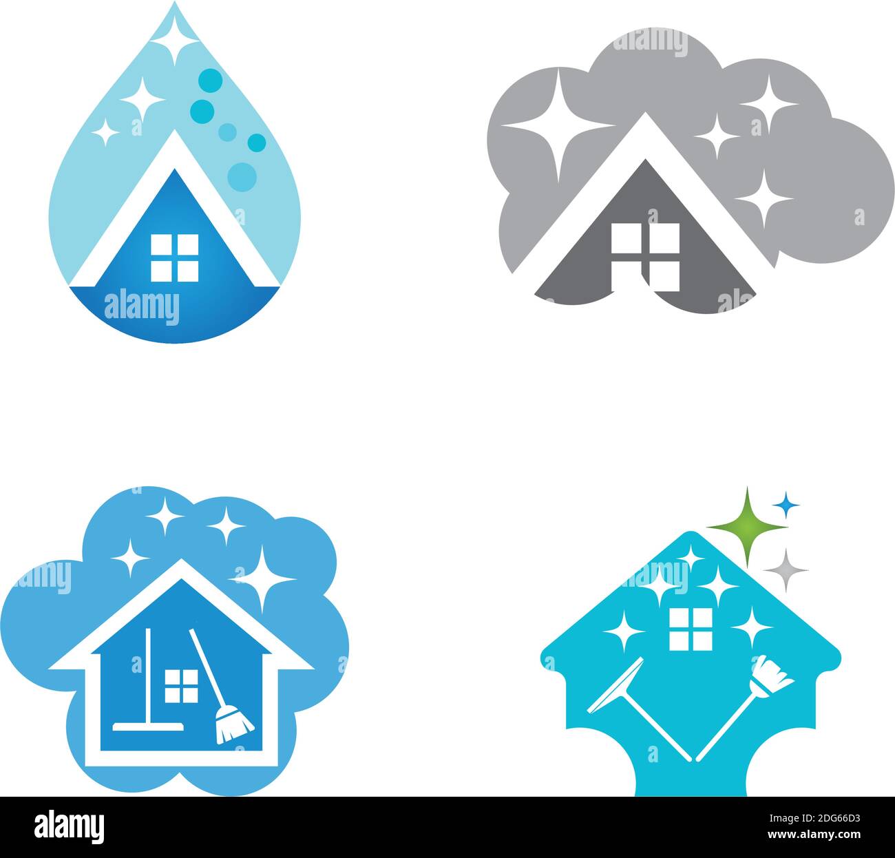 house cleaning vector template illustration design Stock Vector Image ...