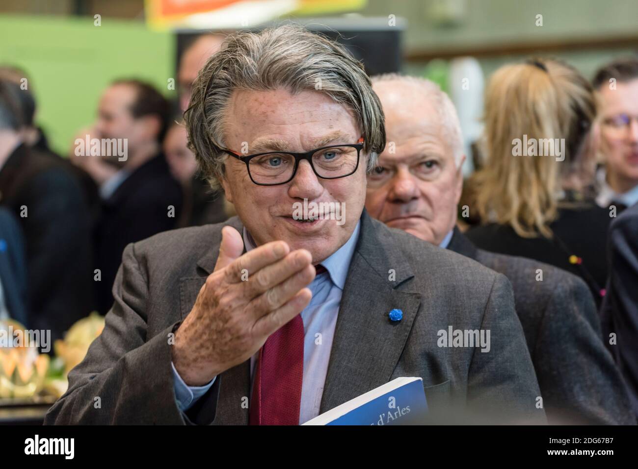 French FN member of parliament Gilbert Collard visiting the ...