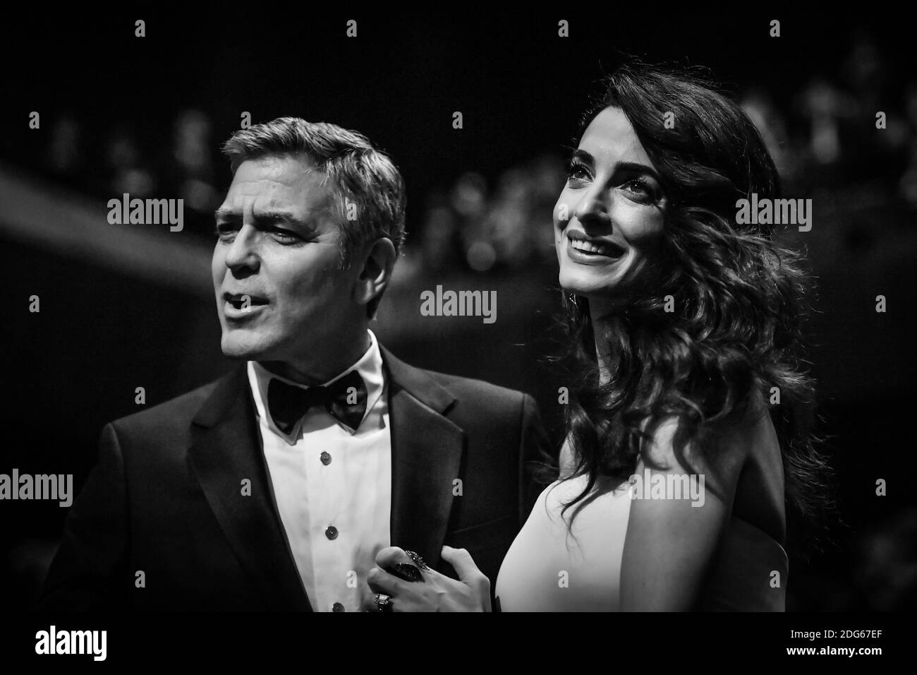 George Clooney and his wife Amal during the 42nd Annual Cesar Film ...