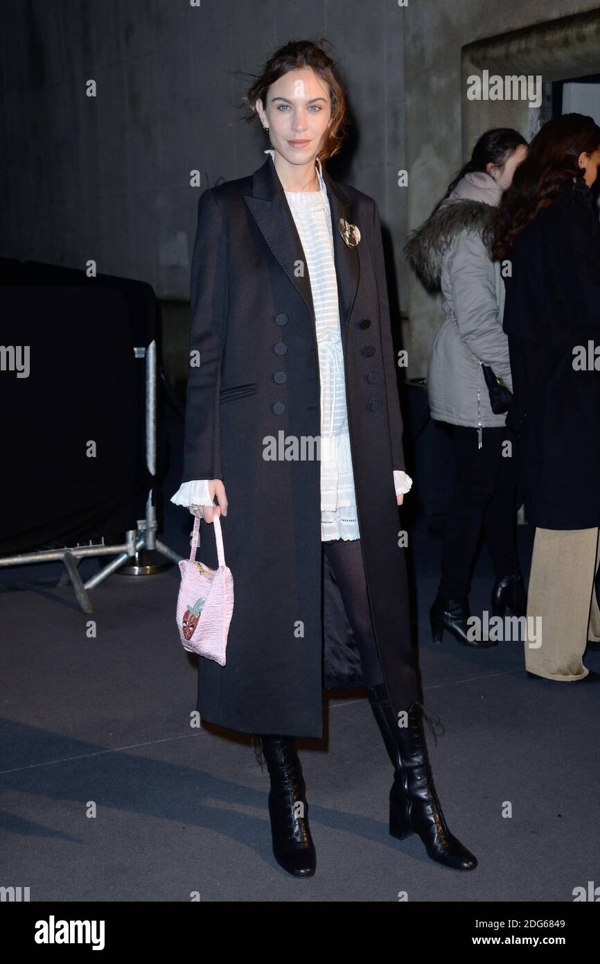 Alexa Chung attending the H&M Studio show at the Tennis Club of Paris ...