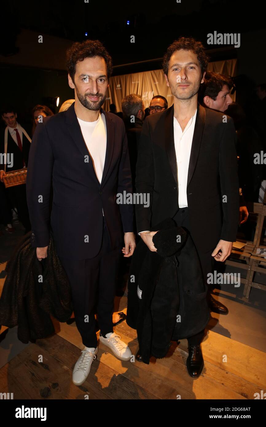 Olivier Coursier and Simon Buret (Aaron) arriving at the H&M Studio ...