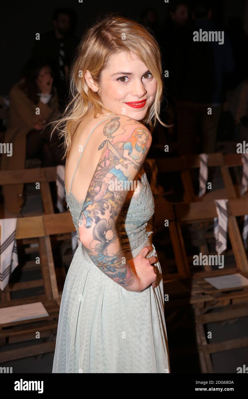 Beatrice Martin (Coeur de Pirate) arriving at the H&M Studio show ...