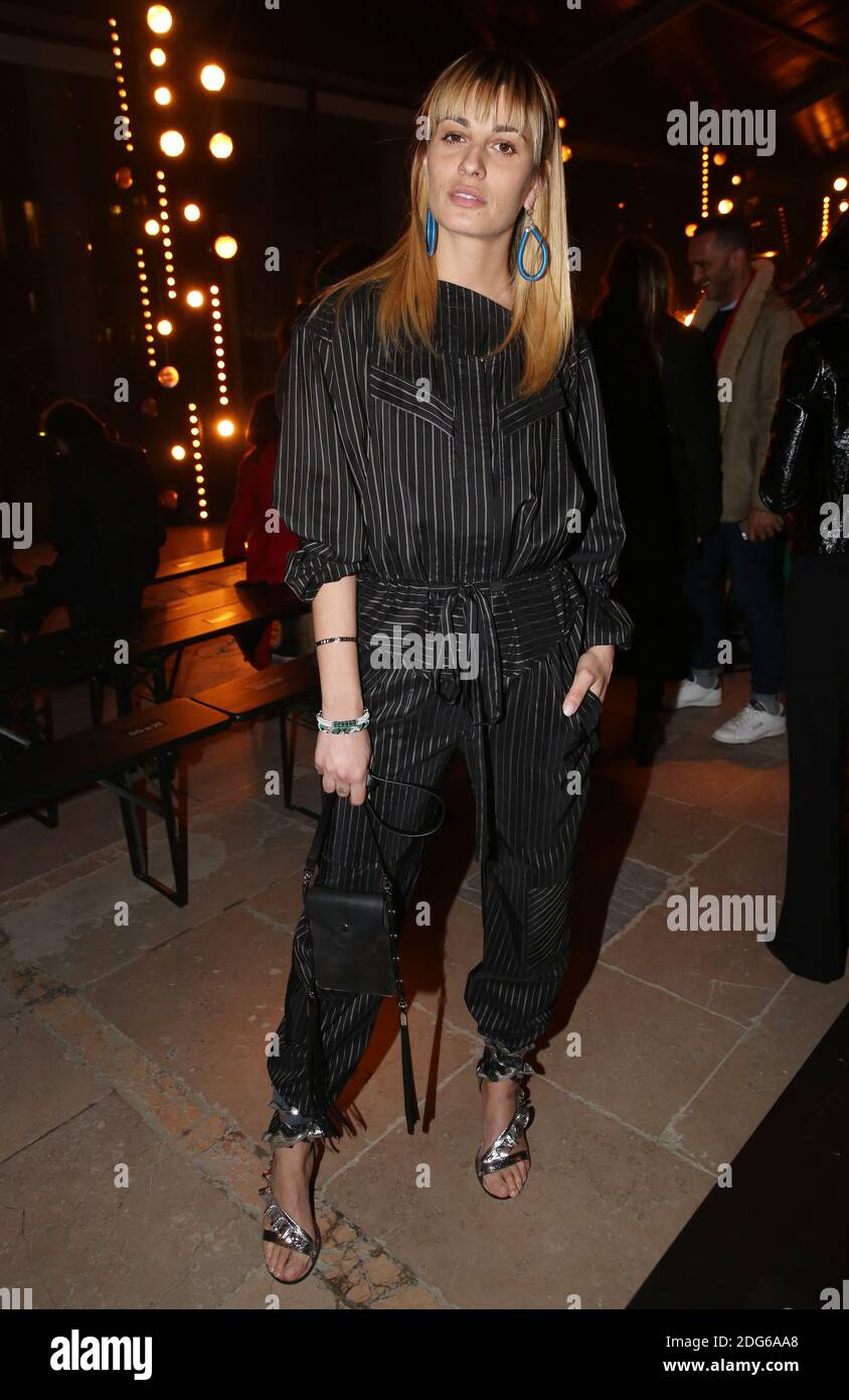 Sveva Alviti attending the Isabel Marant show during Paris Fashion Week ...