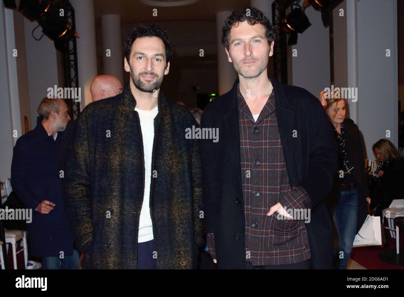 Olivier Coursier and Simon Buret (Aaron) attending the Alexis Mabille ...